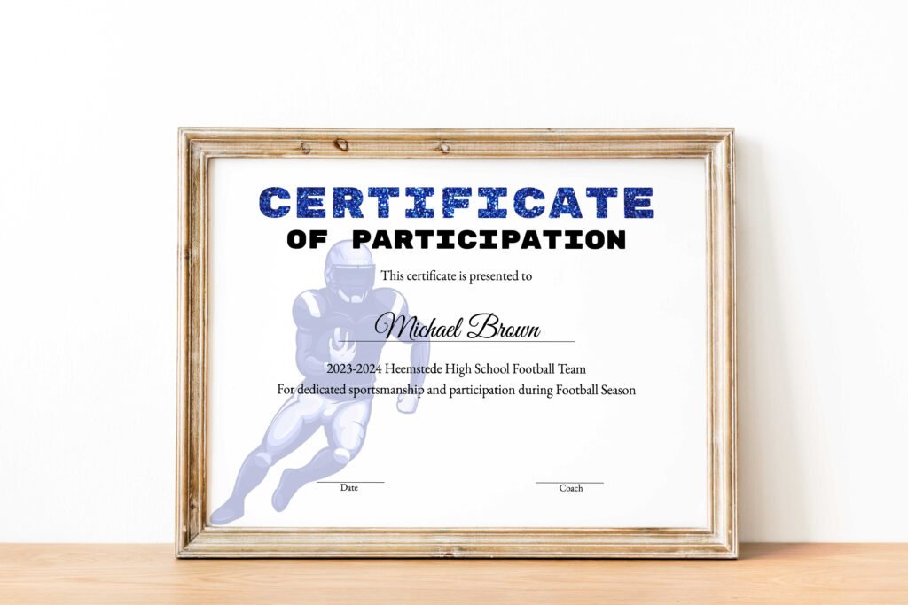 Editable Football Award Certificates, Award Ceremony Certificates ...