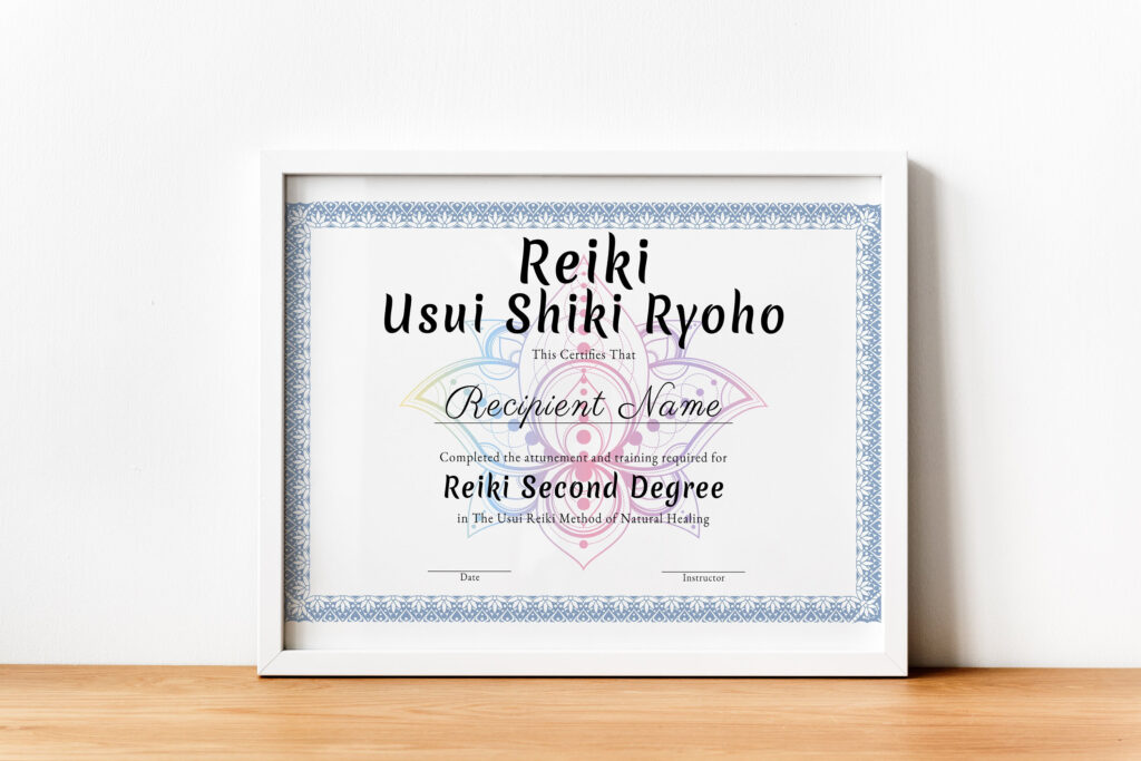 Reiki Certificates - Levels I, II, III and Master, Editable Certificate ...