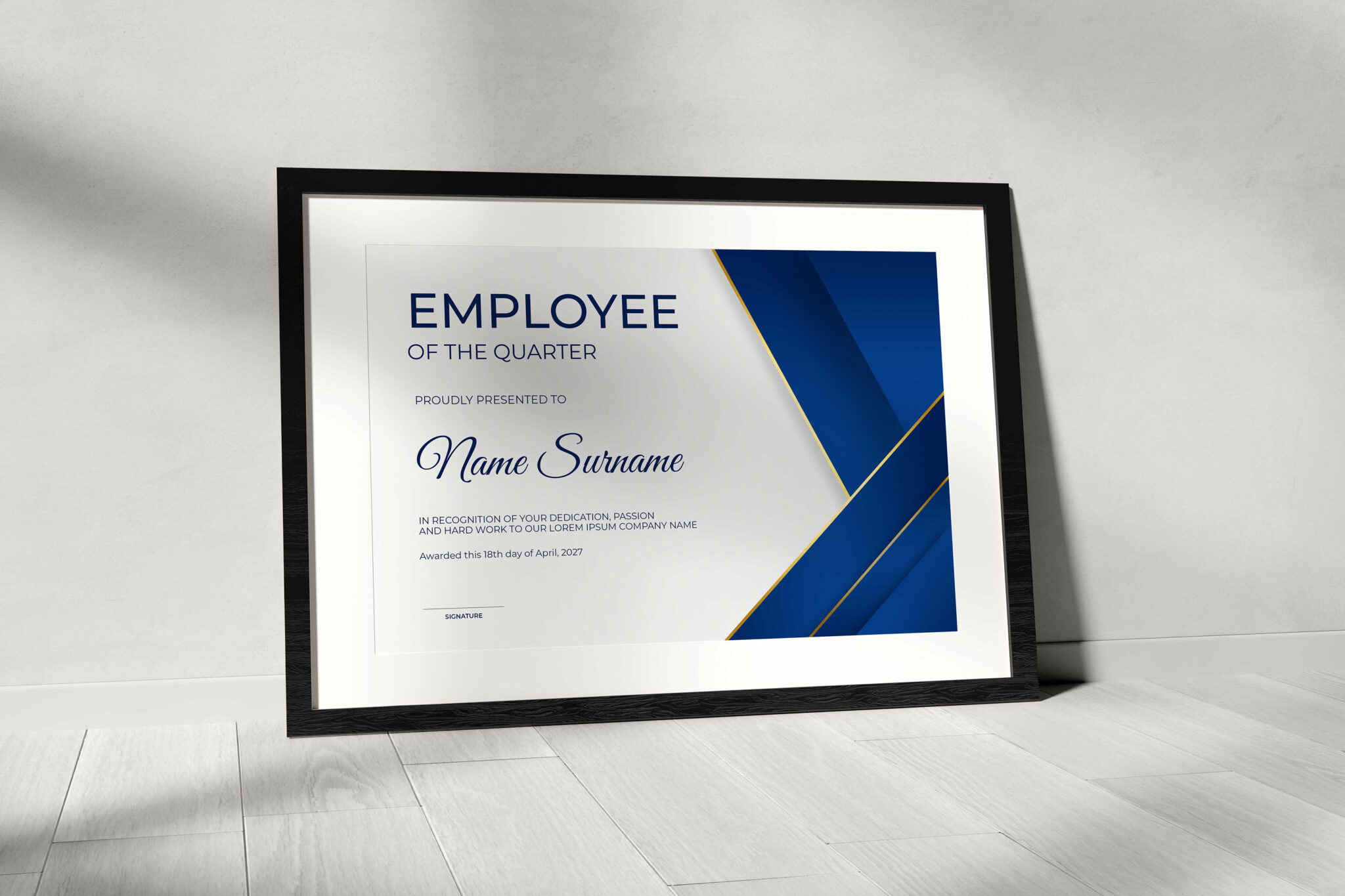 Editable Employee of the Quarter Certificate Template, Minimalist ...